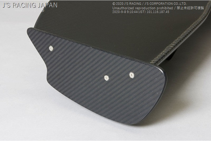 J'S RACING CL7 3D GT wing type 1 wet carbon - On The Run Motorsports