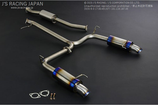 J'S RACING CL7 Titanium Exhaust FX-PRO 60RS Dual - On The Run Motorsports