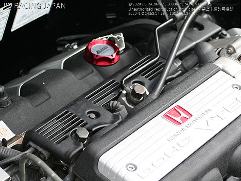 J'S RACING Engine oil filler cap red - On The Run Motorsports